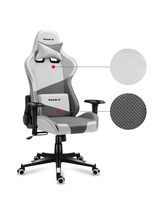 HUZARO FORCE 6.2 White Mesh Gaming Chair